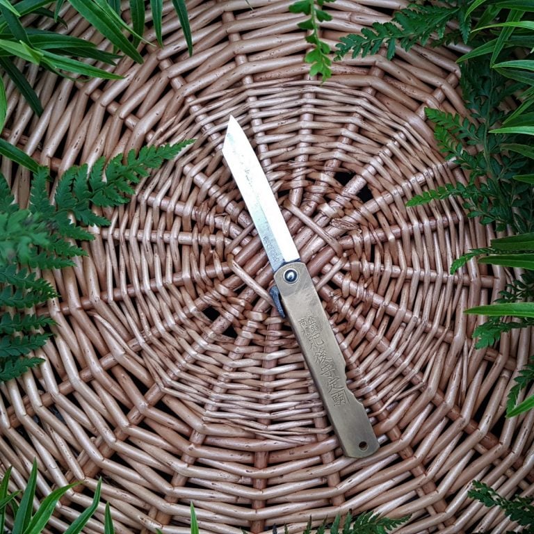 Buy Niwaki Blue Steel Higonokami Folding Knife - Architectural Plants