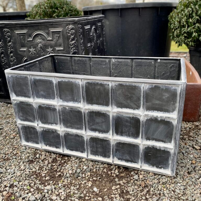 Buy Downing Street Double Trough - Architectural Plants